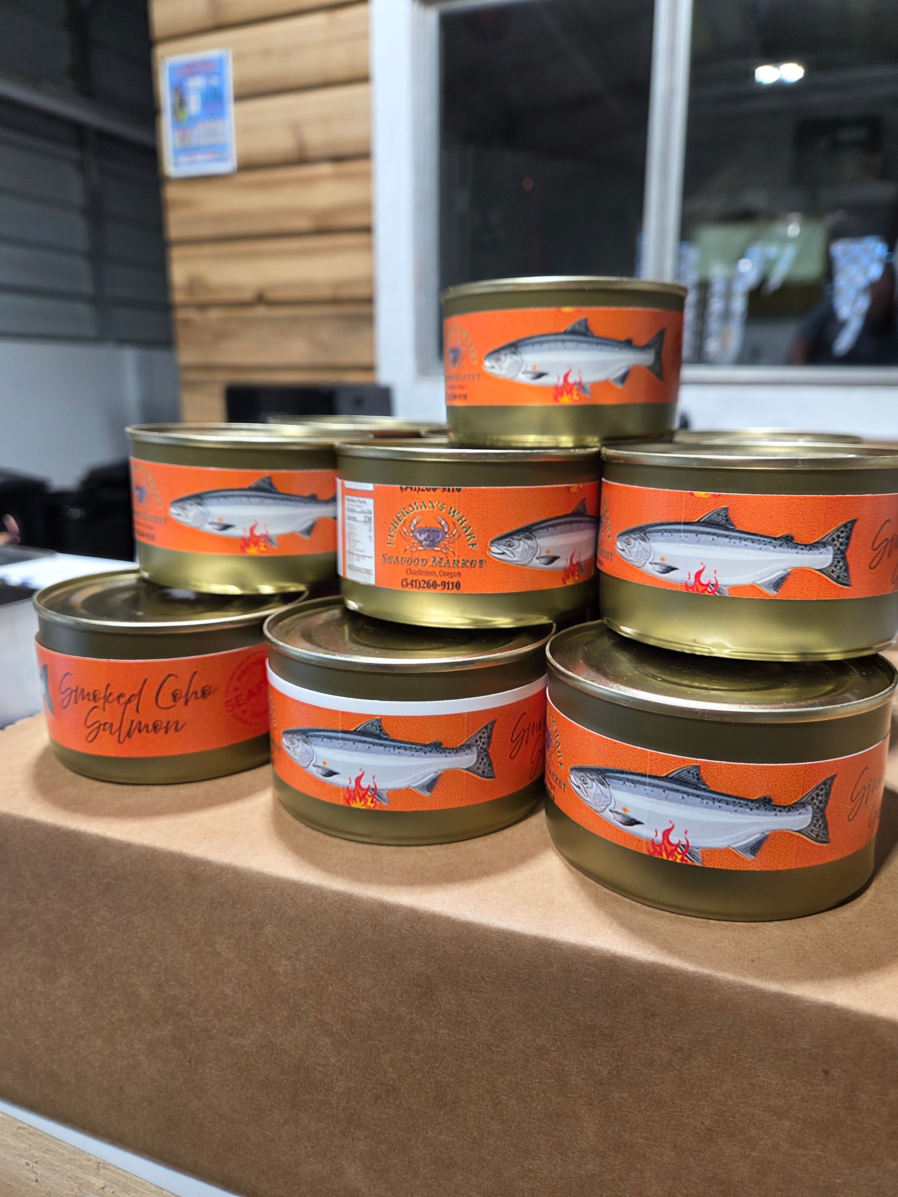 1 Case Smoked Coho Salmon (24) 7.75oz cans – Captain Johns Fisherman's ...